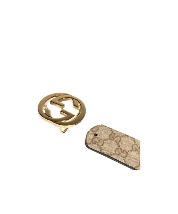 Gucci Monogrammed Logo Plaque Belt