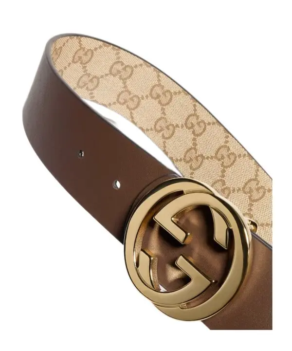 Gucci Monogrammed Logo Plaque Belt