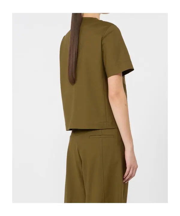 Max Mara Crew Neck Short-sleeved Casual Jacket