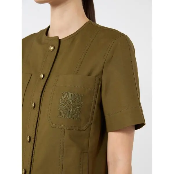 Max Mara Crew Neck Short-sleeved Casual Jacket