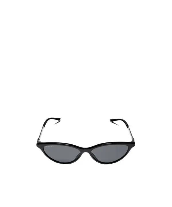 Gucci Cat Eye Frame Sunglasses With Crystal Embellishments - Black