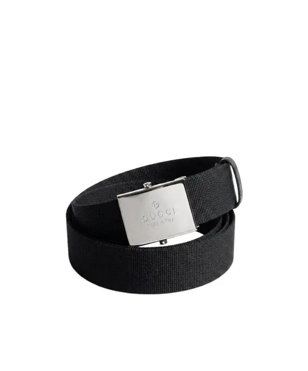Gucci Belt With Rectangular Buckle - Black