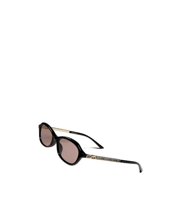 Gucci Oval Frame Sunglasses - Black