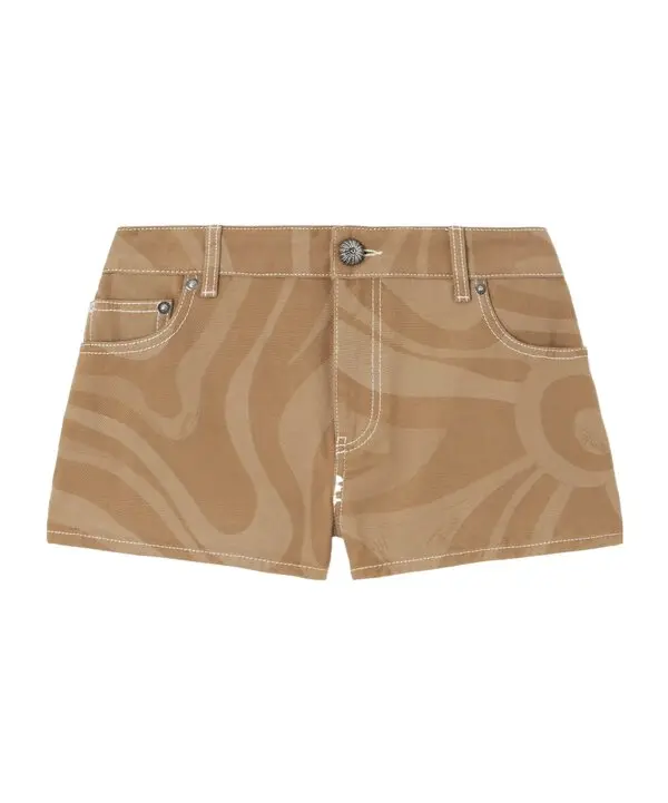 Emilio Pucci Printed Cotton-canvas Shorts