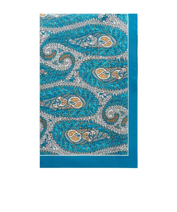 Etro Turandot Silk-twill Scarf - Blue