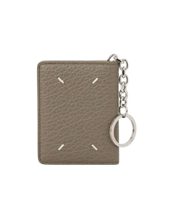 MAISON MARGIELA Keyring Card Wallet - Gray-brown