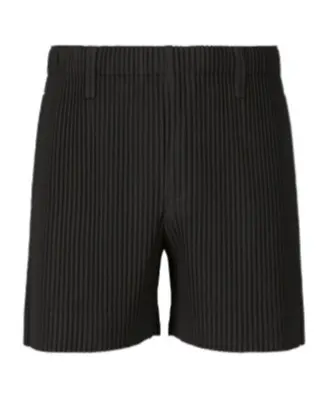 Issey Miyake Homme Plissé Tailored Pleats 3 Bermuda Shorts - Black