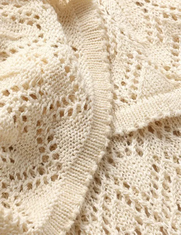 Zimmermann Mahon Ruffled Pointelle-knit Top