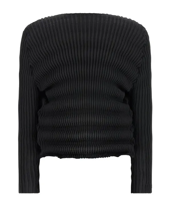 Issey Miyake Pleated Wave Cardigan
