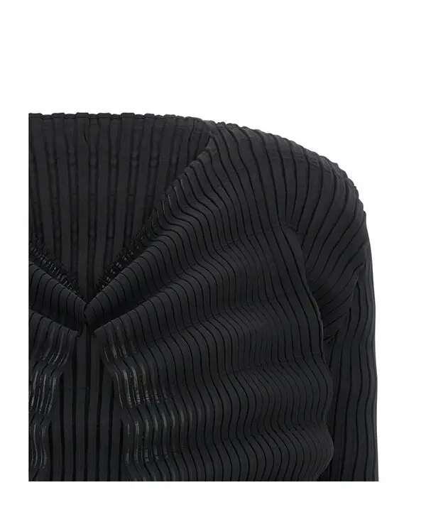 Issey Miyake Pleated Wave Cardigan