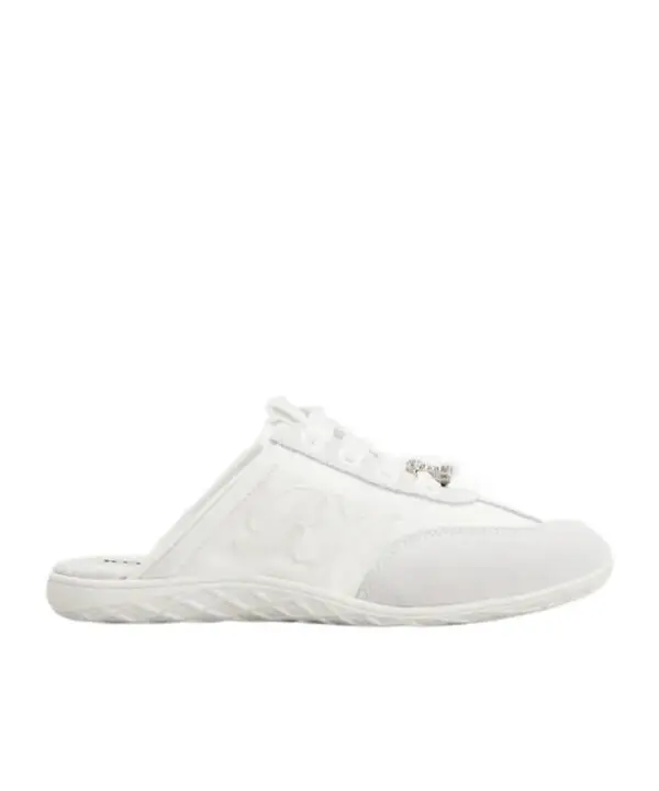 ROGER VIVIER Viv Low Mules In Suede And Fabric