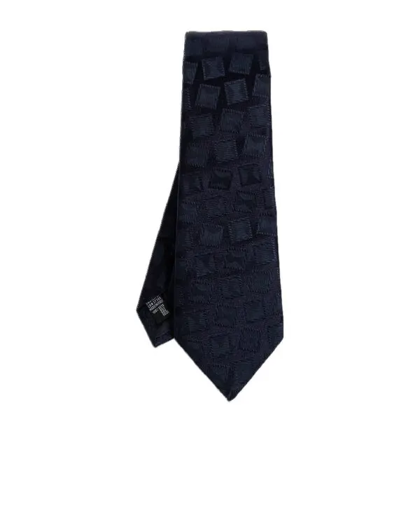 Giorgio Armani Geometric Square Pattern Tie