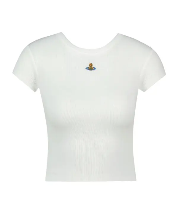 VIVIENNE WESTWOOD Cropped T-shirt - White