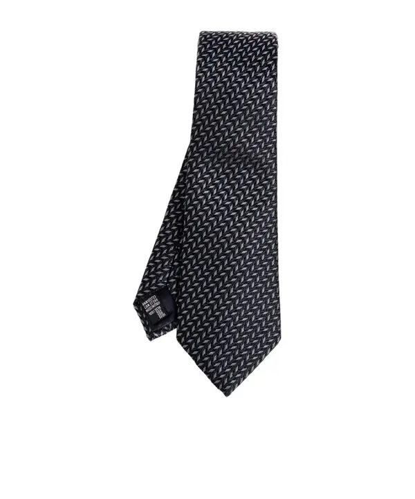 Giorgio Armani Pointed-tip Tie - Black