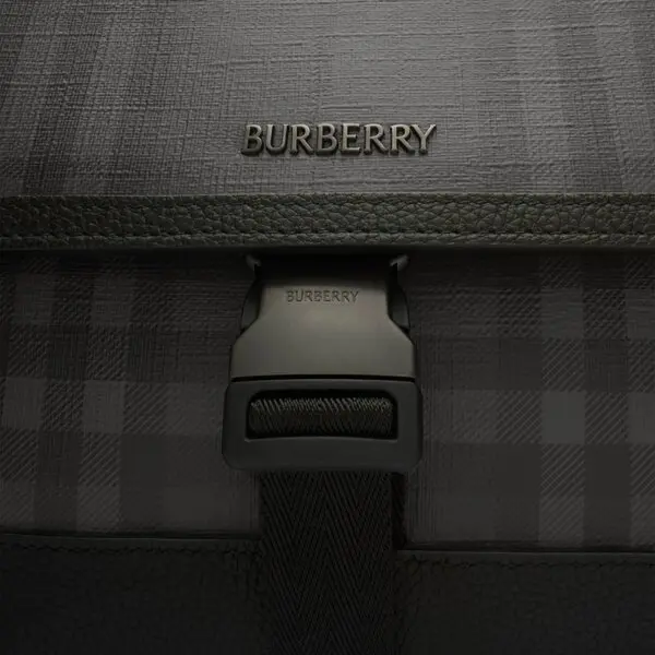 Burberry Medium City Check Clip Messenger Bag
