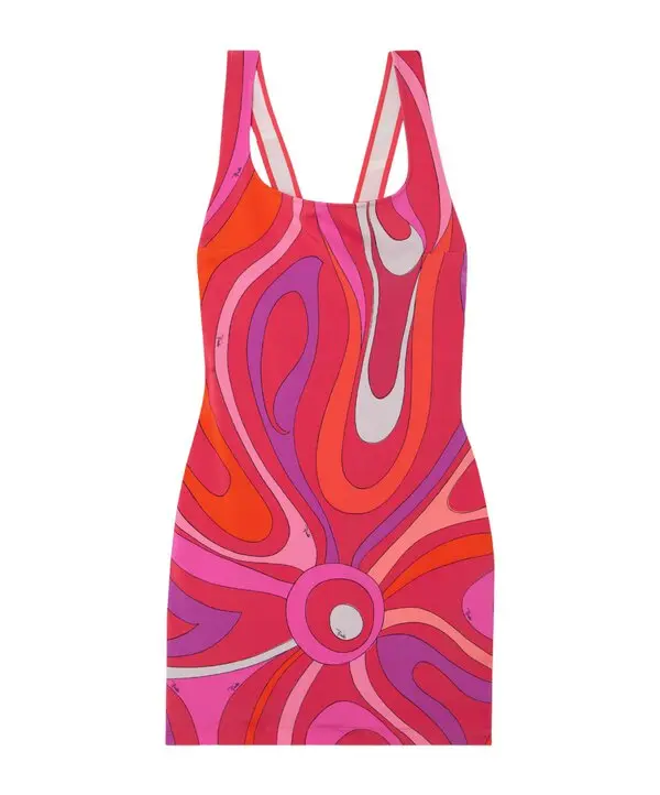 Emilio Pucci Printed Stretch-jersey Mini Dress