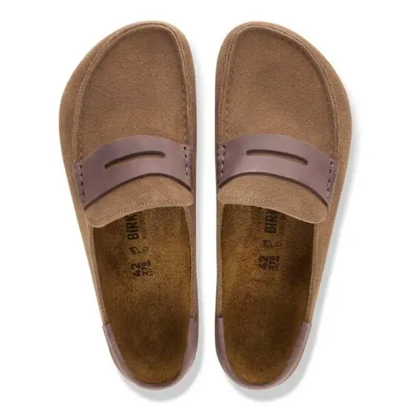 BIRKENSTOCK Naples Wrapped Suede Moc Toe Clogs