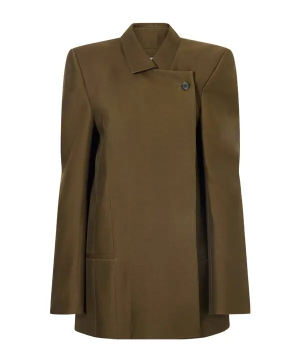 Khaite Wool And Silk-blend Blazer