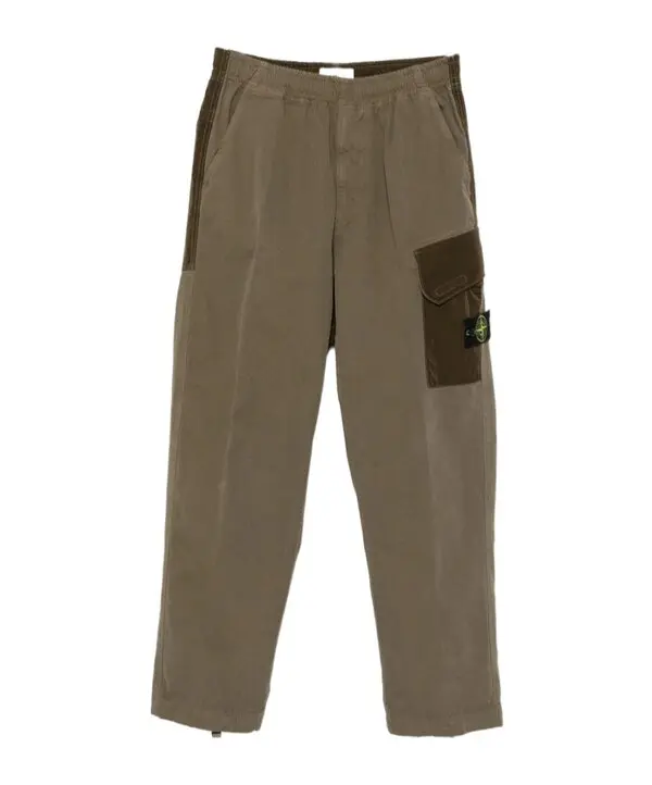 Stone Island Elastic-waist Casual Trousers
