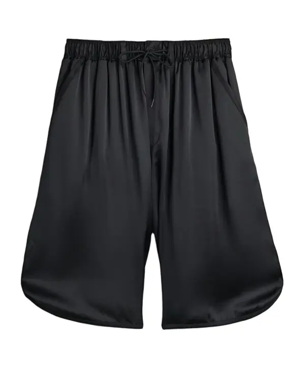 Y3 Logo-detail Drawstring Shorts