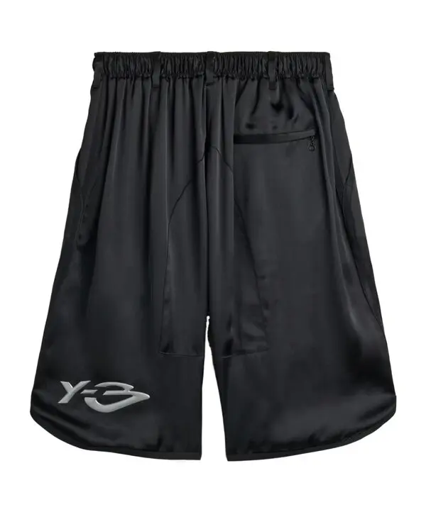 Y3 Logo-detail Drawstring Shorts