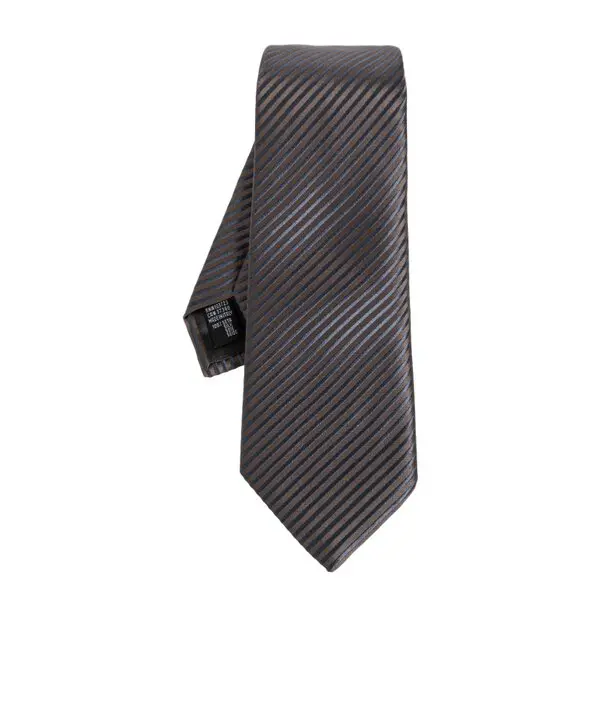 Giorgio Armani Twill Neck Tie - Black