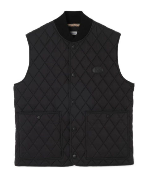 Burberry Logo Patch Quilted Gilet