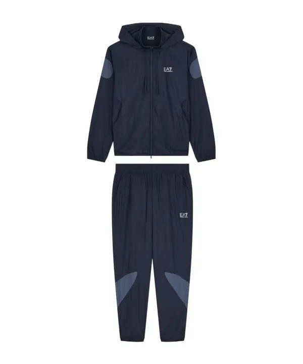 EA7 Hooded Tracksuit In Technical Fabric