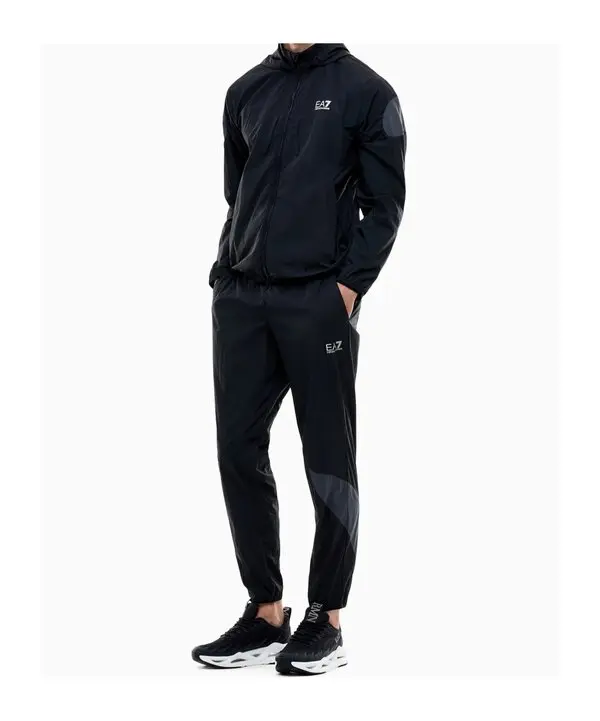 EA7 Hooded Tracksuit In Technical Fabric
