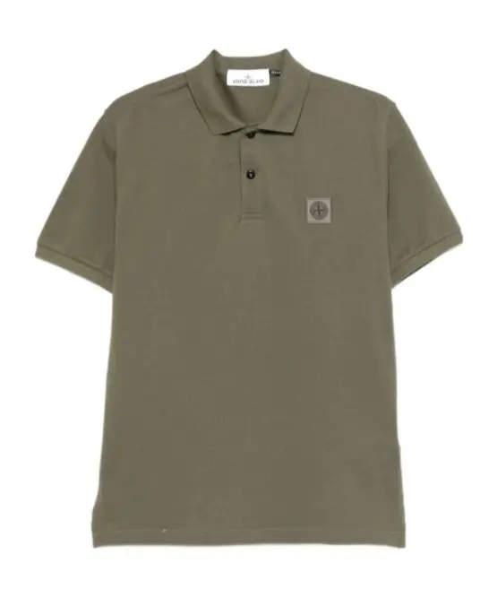 Stone Island Cotton Polo Shirt With Logo