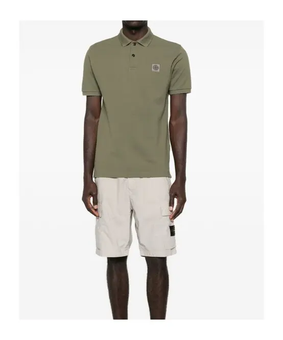 Stone Island Cotton Polo Shirt With Logo