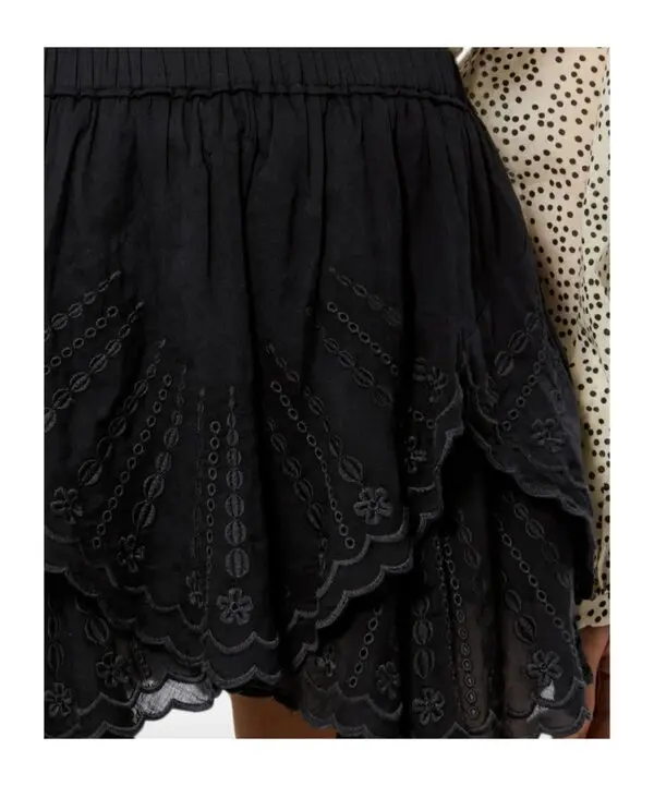 Isabel Marant Étoile Layale Embroidered Shorts - Black