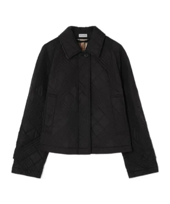Burberry Quilted Nylon Cropped Jacket
