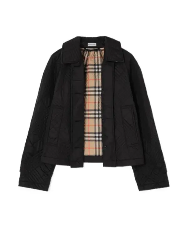 Burberry Quilted Nylon Cropped Jacket