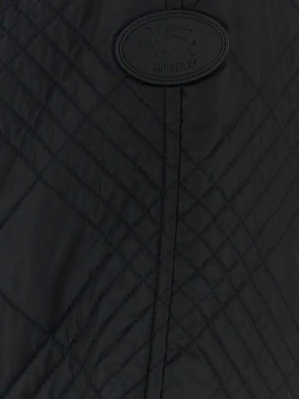 Burberry Quilted Nylon Cropped Jacket - Black