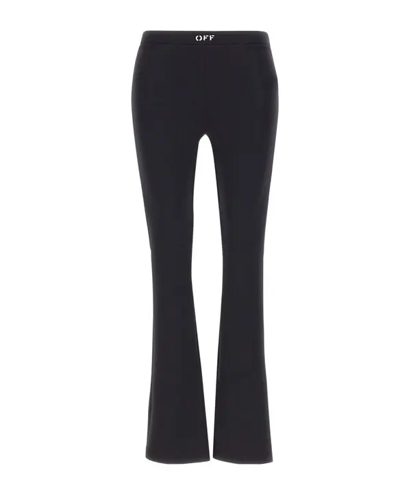 Off-White Flared Casual Trousers