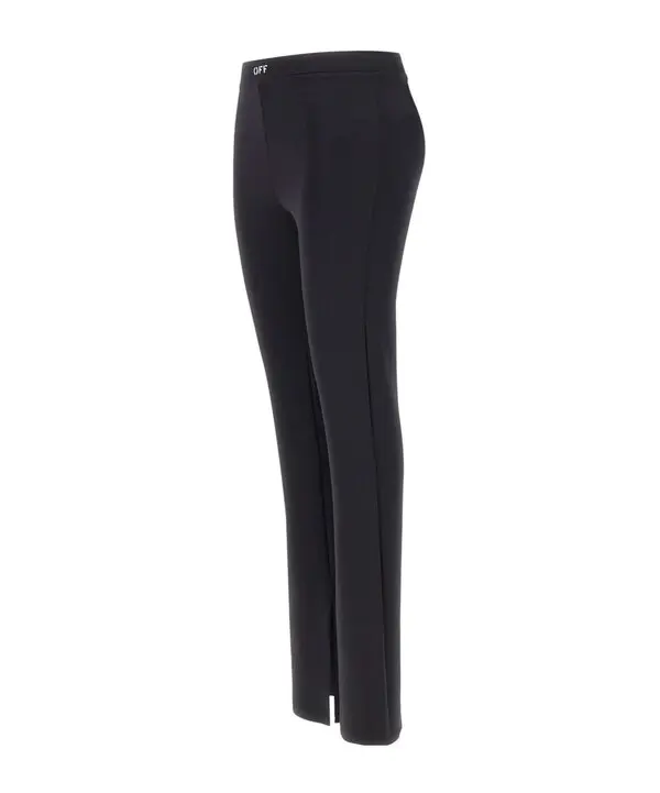 Off-White Flared Casual Trousers