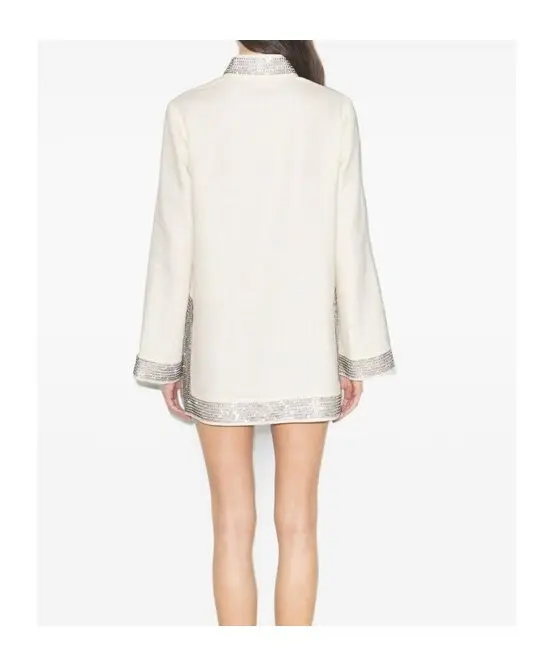 Tory Burch Embellished Linen Tunic