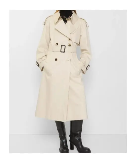Burberry Long Gabardine Fitzrovia Trench Coat