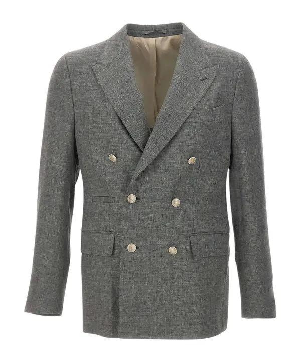 Eleventy Double-breasted Suit Jacket