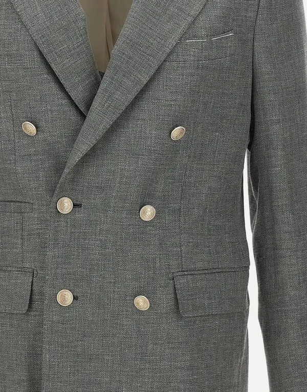 Eleventy Double-breasted Suit Jacket