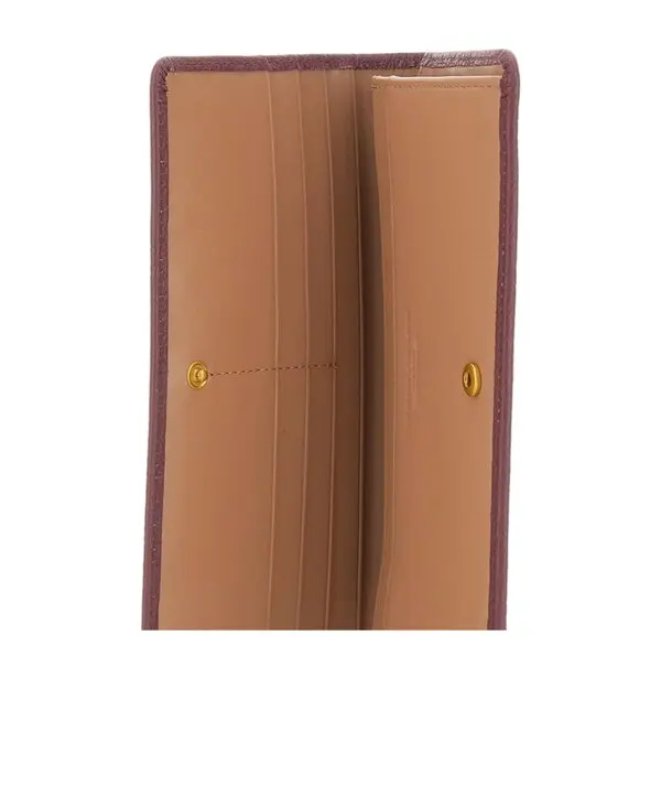 GIANNI CHIARINI Bubble Flap Wallet - Wine Red