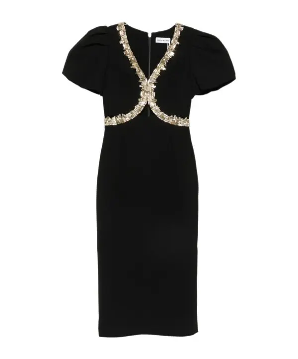 Rebecca Vallance Alexandrite Crystal-embellishment Midi Dress