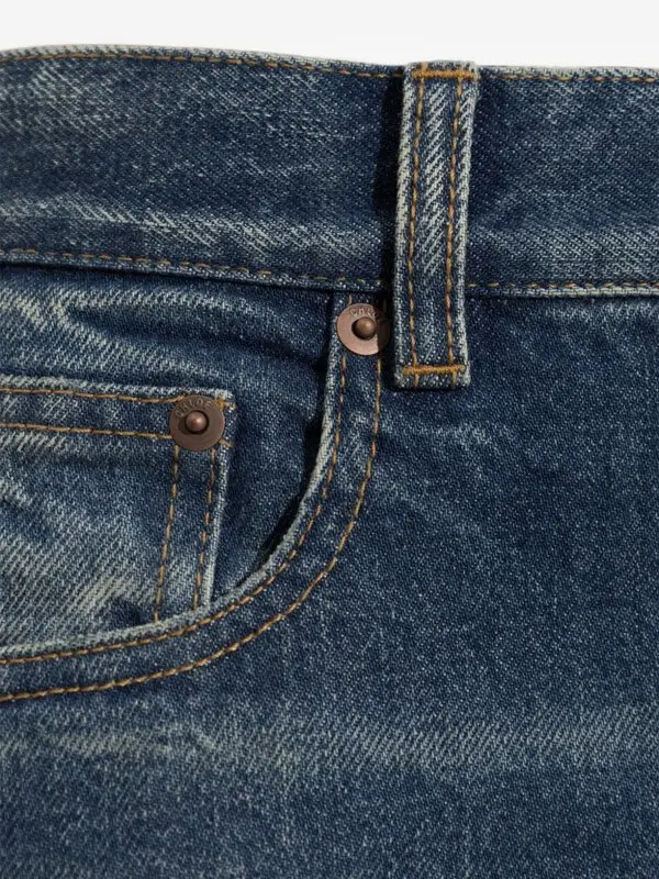 Chloé High-waisted Frayed-edge Jeans