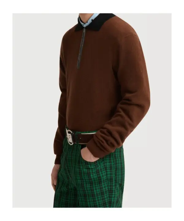 Marni Cashmere Polo Jumper With Layered Effect