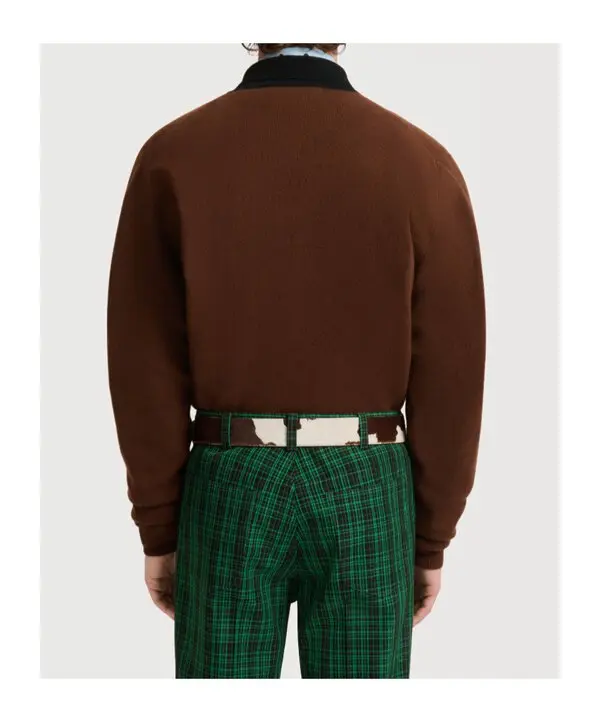 Marni Cashmere Polo Jumper With Layered Effect