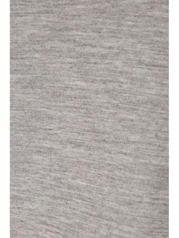 Thom Browne Striped Cuff Knitted T-shirt - Grey