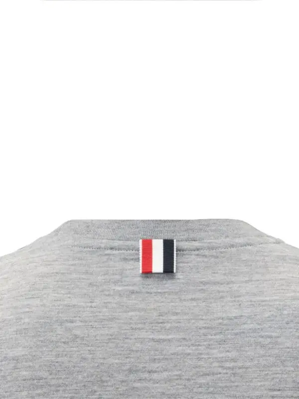 Thom Browne Striped Cuff Knitted T-shirt