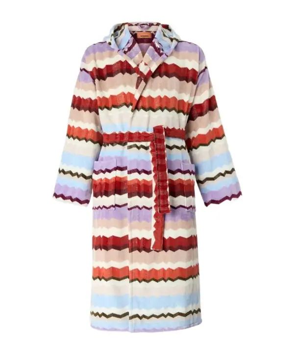 Missoni Eva Hooded Cotton Terry Bathrobe