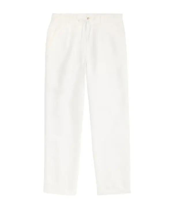 Polo Ralph Lauren Pleated Drawstring Trousers - White